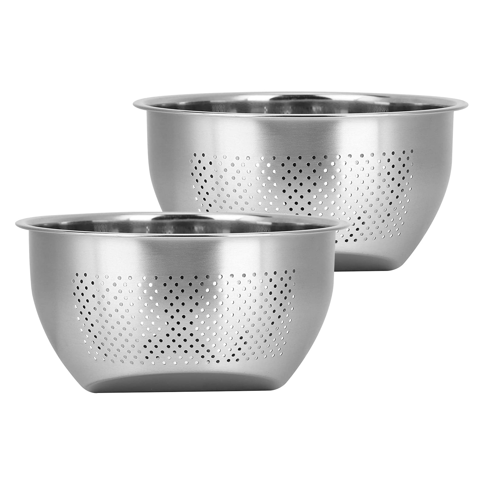 Linkidea 2 Pack 304 Stainless Steel Rice Washing Bowl, with Side ...