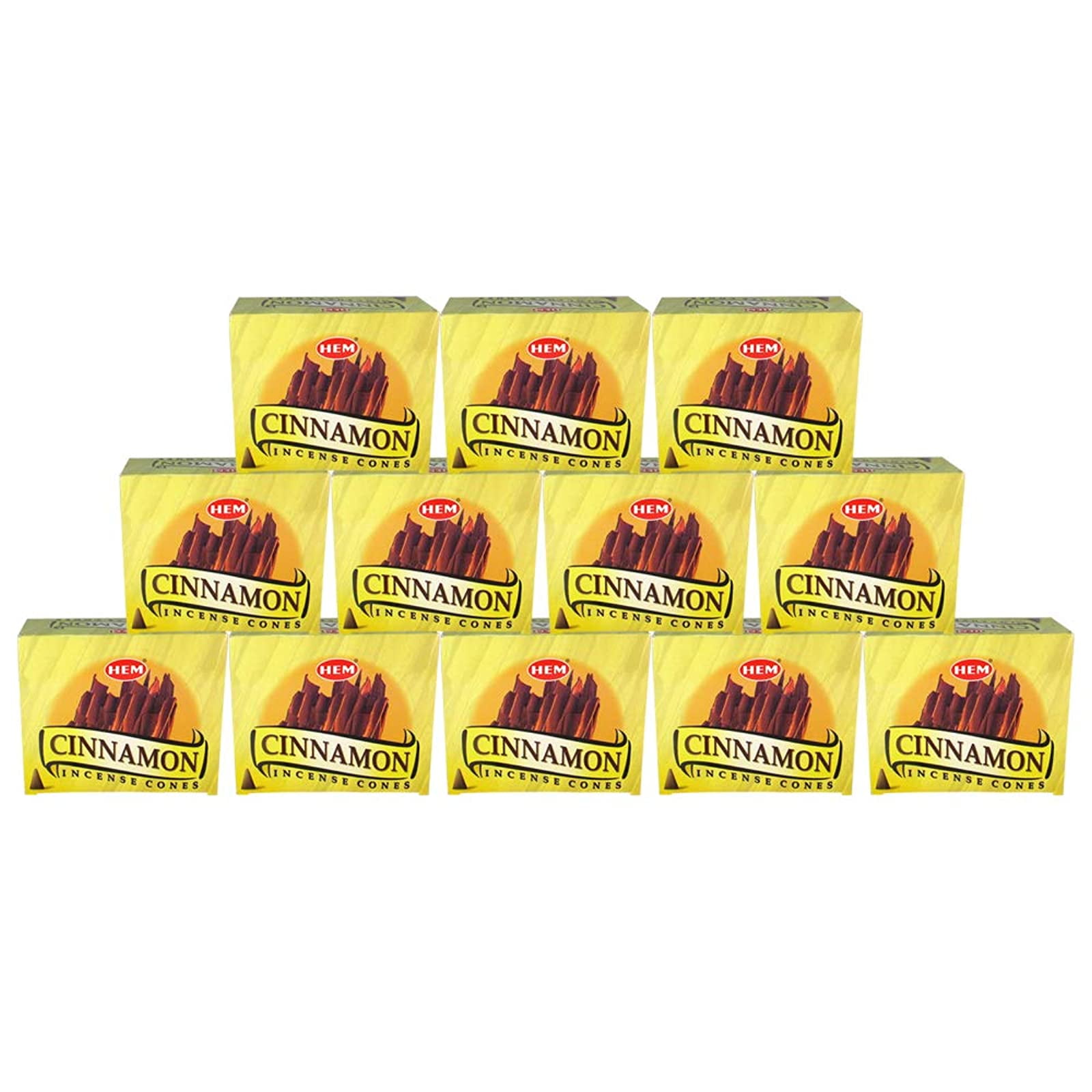 Cinnamon - Case of 12 Boxes, 10 Cones Each - HEM Incense From India ...