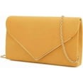 Elegant Evening Handbag,Faux Suede Clutch Bag Elegant Metal Binding ...