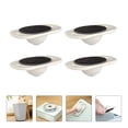 Amosfun 4Pcs Adhesive White Storage Box Casters for Home Use Easy to ...