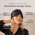 Silk Sleep Mask - Face-Hugging, Padded Cocoon for Luxury Sleep in Total ...