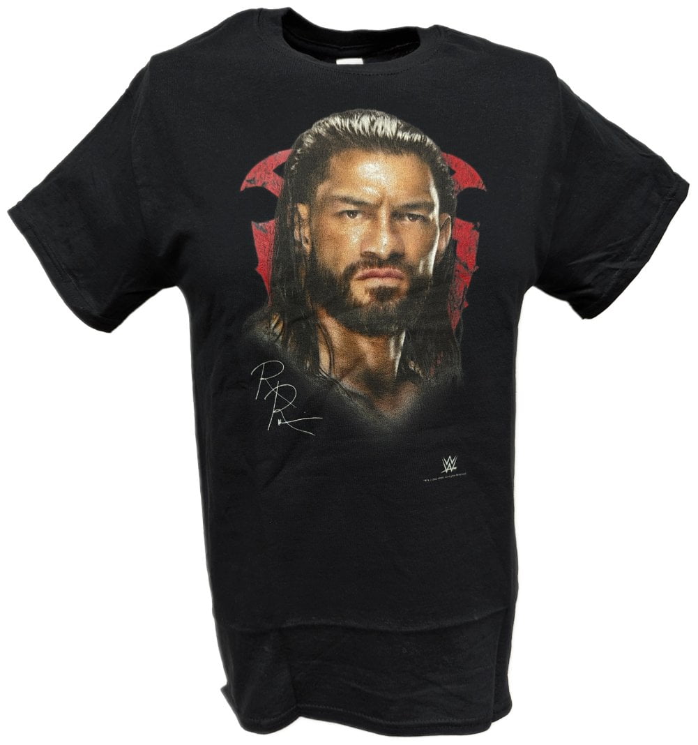 Roman Reigns WWE Signature Black T-shirt - Walmart.com