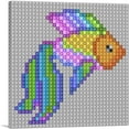 ARTCANVAS Rainbow Goldfish Aquarium Fish Jewel Pixel Canvas Art Print ...