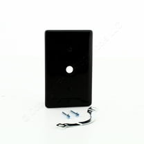Hubbell NP12BK Black Cable Wallplate Nylon Phone Cover .406" Hole Strap ...