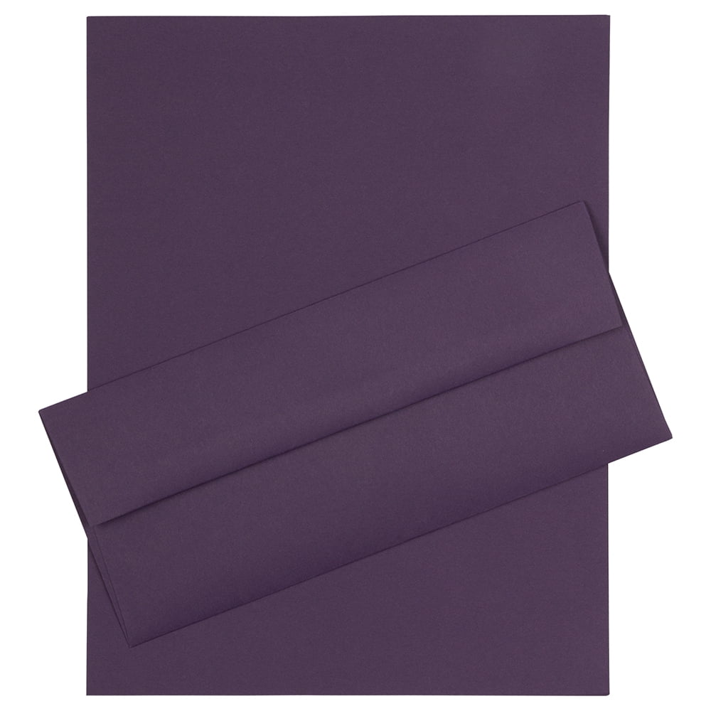 JAM #10 Business Stationery Set, Dark Purple, 50/Pack - Walmart.com
