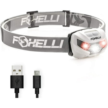 USB Rechargeable Headlamp Flashlight - 160 Lumen, up to 30 Hours of ...