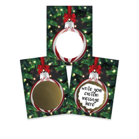 My Scratch Offs - 20 Pack Christmas Tree Ornament White Elephant DIY ...