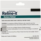Reline-It Advanced Denture Reliner Kit For Both Upper & Lower Dentures ...