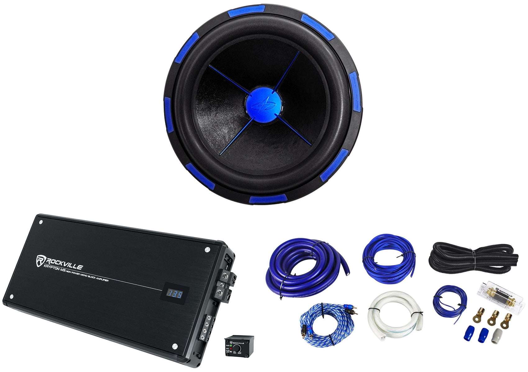 Power Acoustik MOFO-152X 15" 1700w RMS Car Subwoofer Sub+Mono Amplifier ...