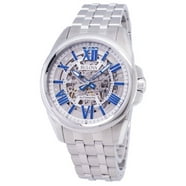 Bulova Men's Automatic Skeleton Dial Watch, Stainless Steel Bracelet ...