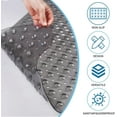 Bath Tub Shower Mat,Non Slip Machine Washable Bathroom Mat,Suction Cups ...