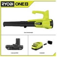 RYOBI ONE+ 18V 90 MPH 250 CFM Cordless Battery Leaf Blower/Sweeper with ...