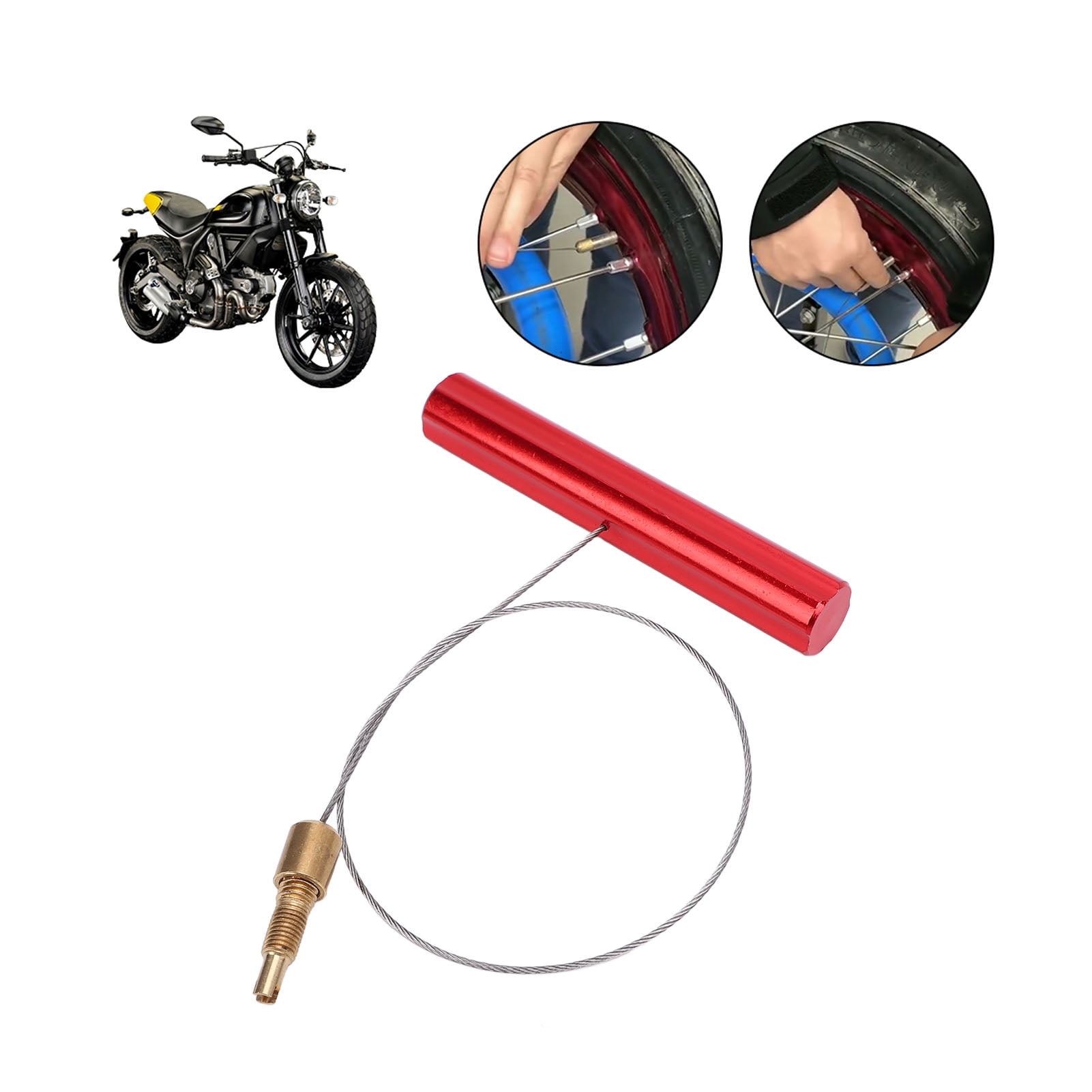 Valve Stem Puller Steel Wire Tire Air Valve Core Remover Fishing Tool ...