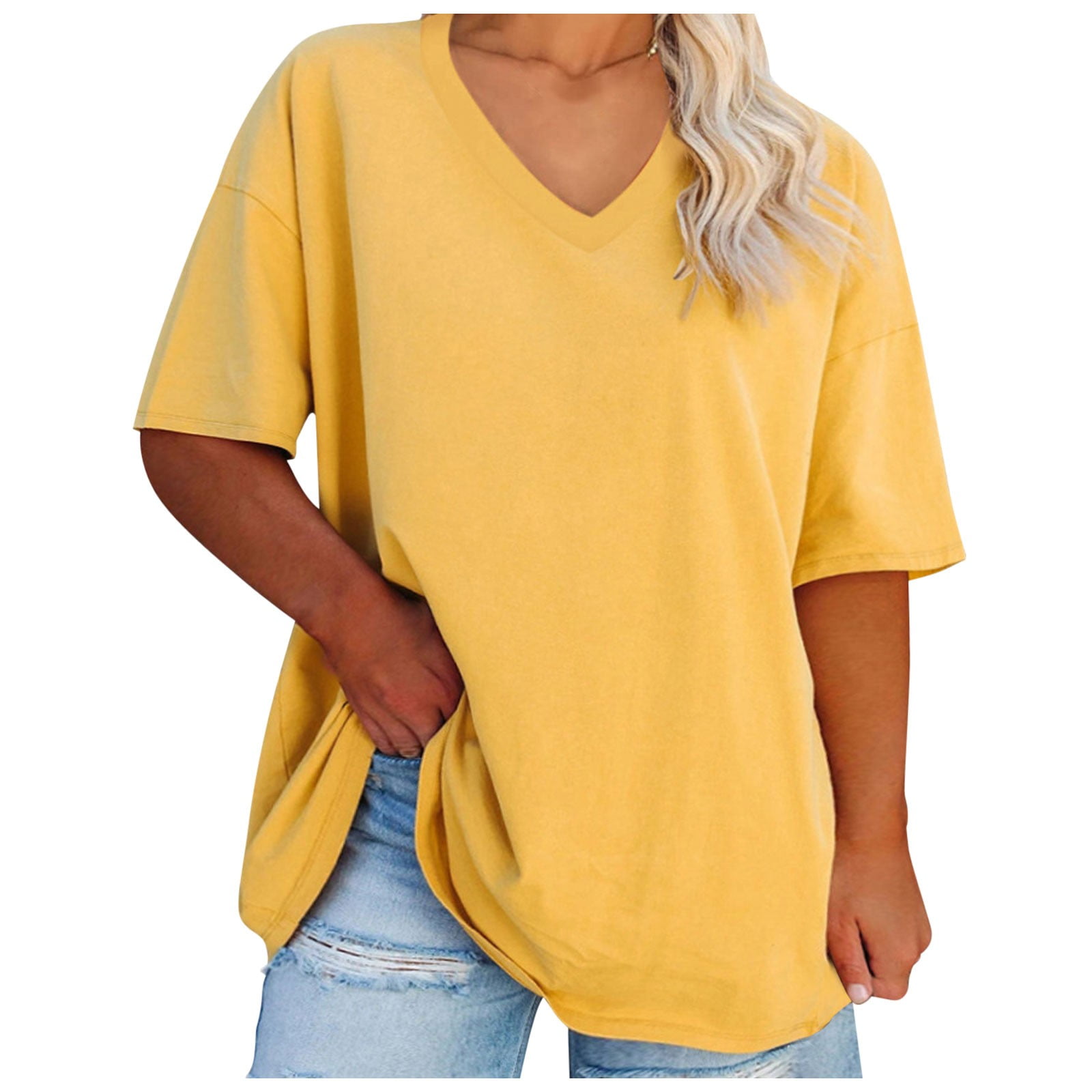 Click here for Homesphere Womens Plus Size V Neck T Shirts Summer... prices