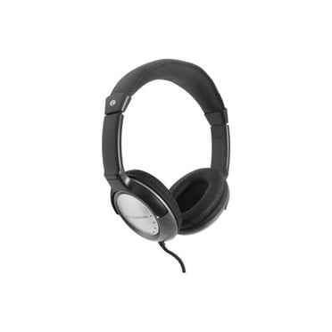onn. 3.5 mm PC Stereo Headset with Built-in Microphone, Black - Walmart.com