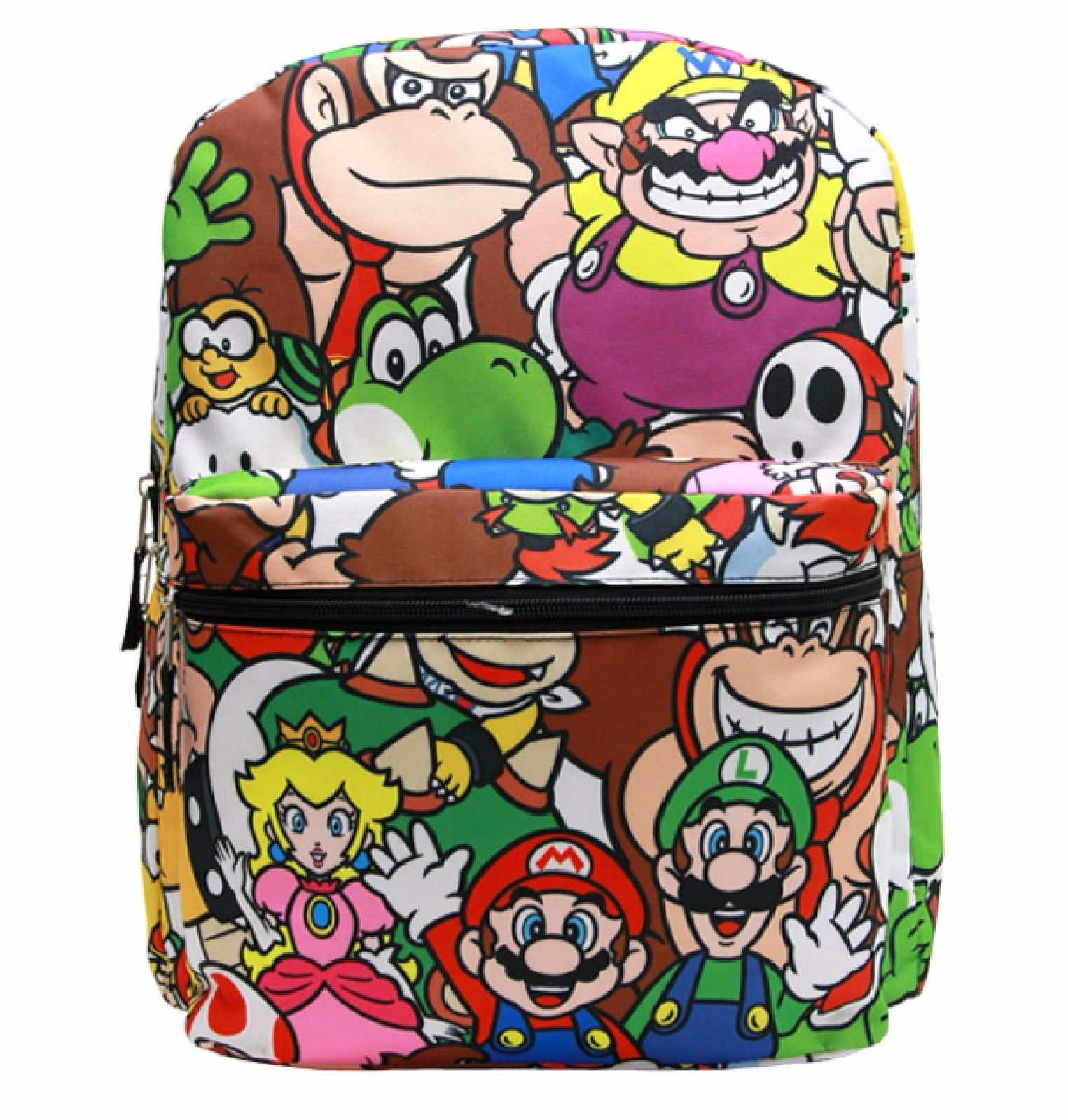14" Super Mario All Over Print School Backpack… - Walmart.com