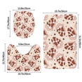 Bathroom Rugs Sets 3 Piece - cowgirl lips cow spots print Absorbent Non ...