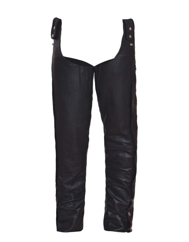 Unisex Premium Leather Beltless Motorcycle Chaps - Walmart.com
