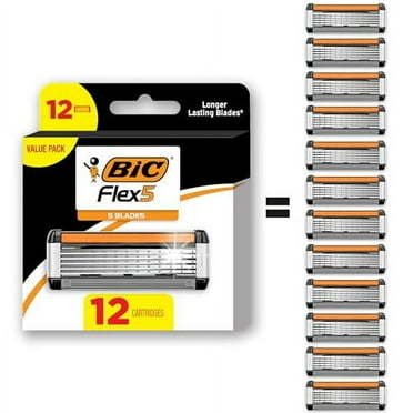 BIC Chrome Platinum Double Edge Safety Razor Shaving Blades, 100 Count ...