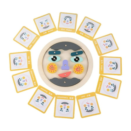 Fun Wooden Face Changing Game Expression Puzzle Matching Block Early ...