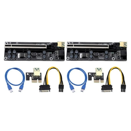 Maytalsory PCI-E 1x to 6x USB 3.0 Extender Card Desktop PC Adapter ...