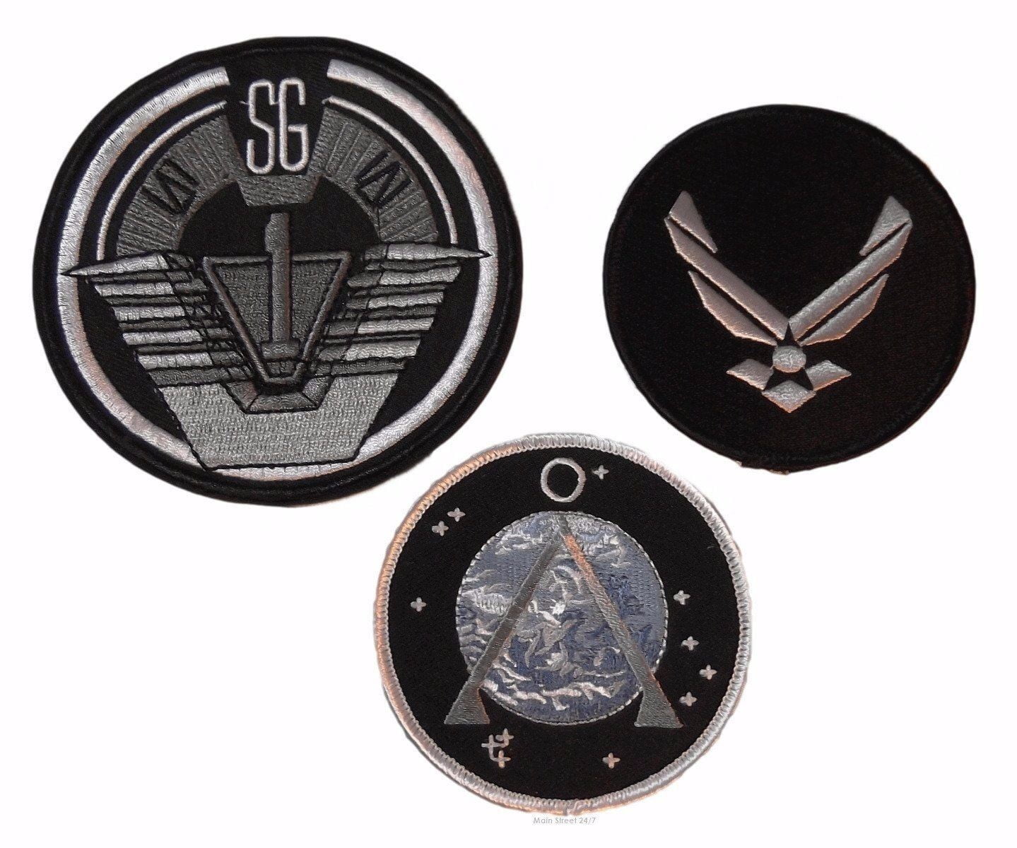 Stargate SG1 Logo, Project Earth & Airforce Wings Embroidered Uniform ...