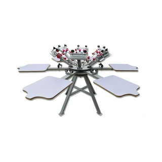 INTBUYING 3 Color 1 Station Screen Printing Press with Dryer Precision ...