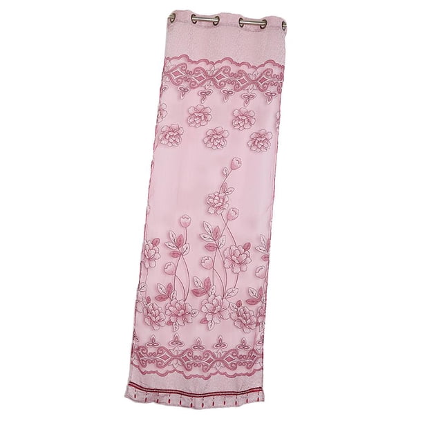 Cortina de balcón con de 250x100cm Panel tul transparente Pelmet DIY ...