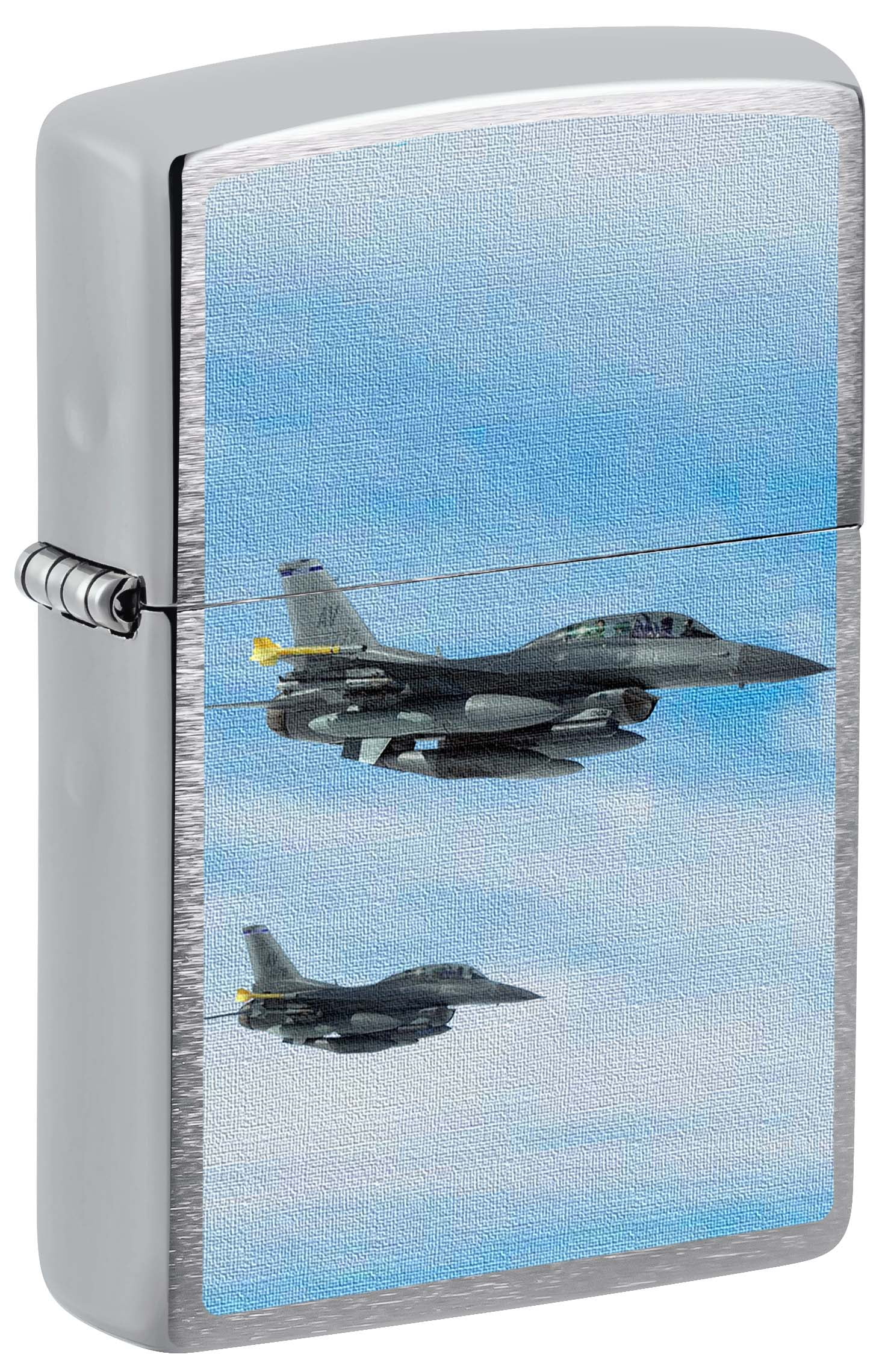 Zippo Lighter: Air Force F-16 Fighting Falcon - Brushed Chrome 81039 ...
