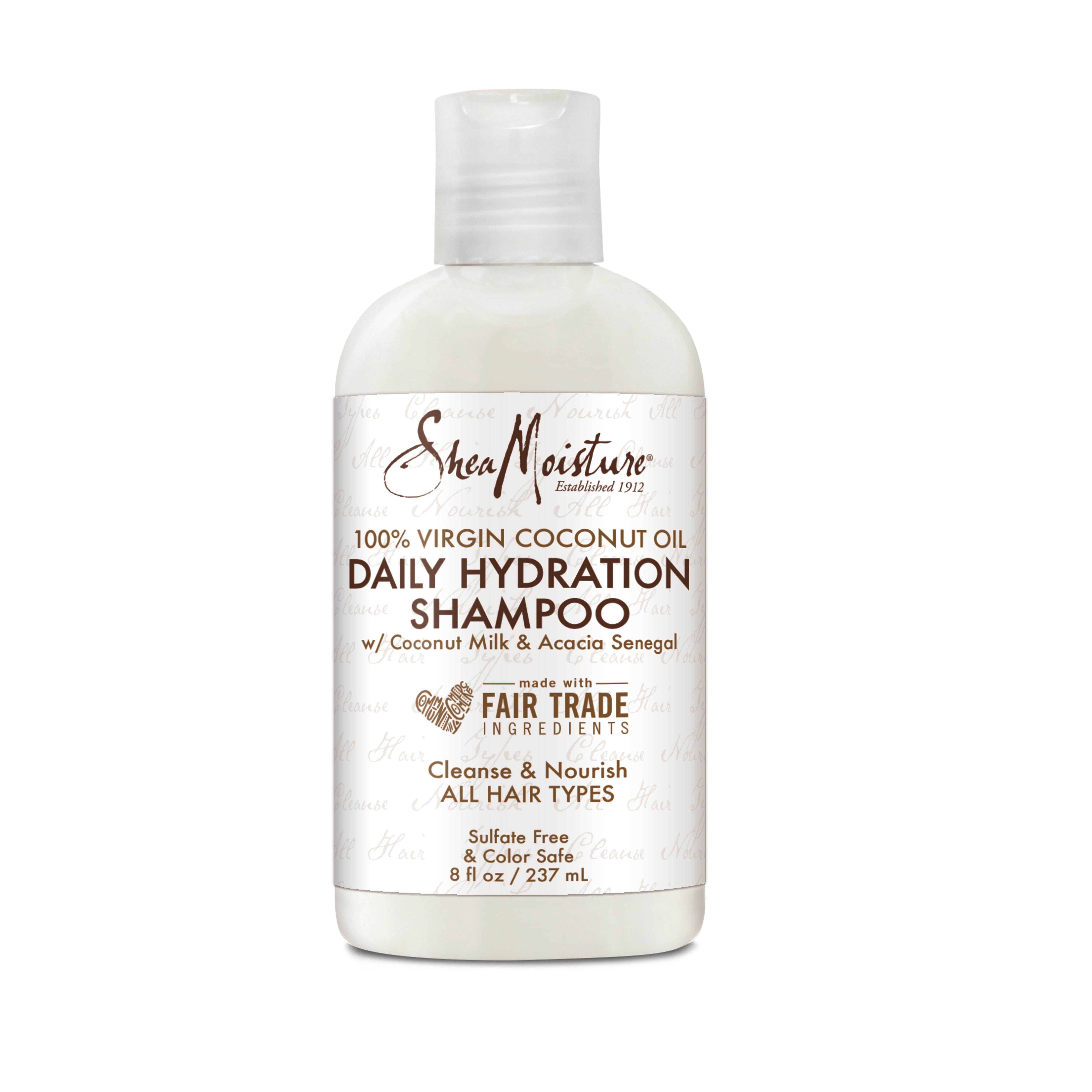 SheaMoisture Daily Hydration Shampoo 100% Virgin Coconut Oil, 8 oz ...