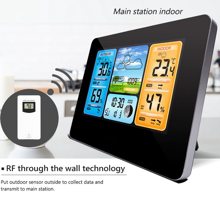 Wireless Weather Station With Color HD Display, EEEKit LCD, 43% OFF