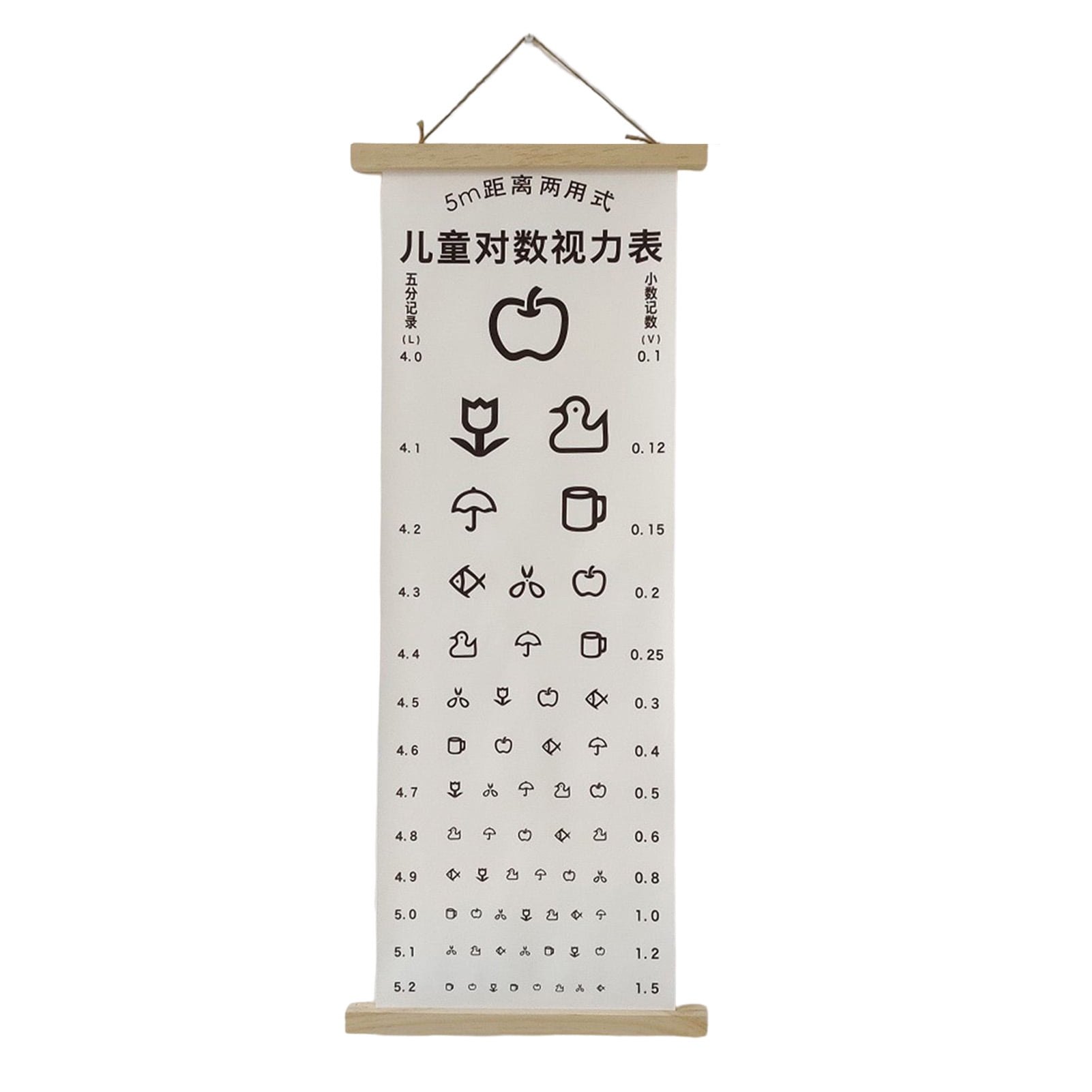 Standardized Eye Chart- Multipurpose, Waterproof, Clear Printing ...