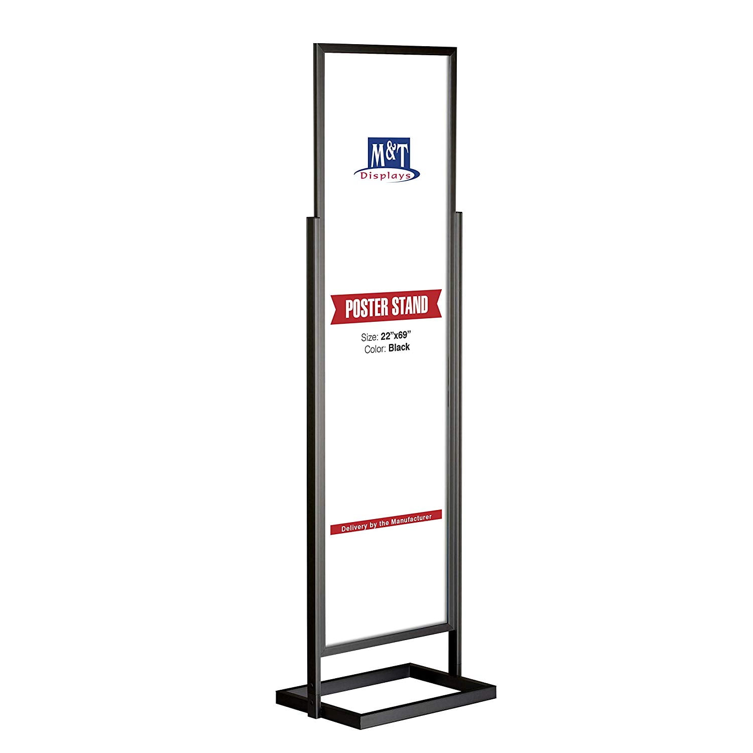 M&T Displays Eco Info Board Floor Standing Heavy Duty Poster Sign ...