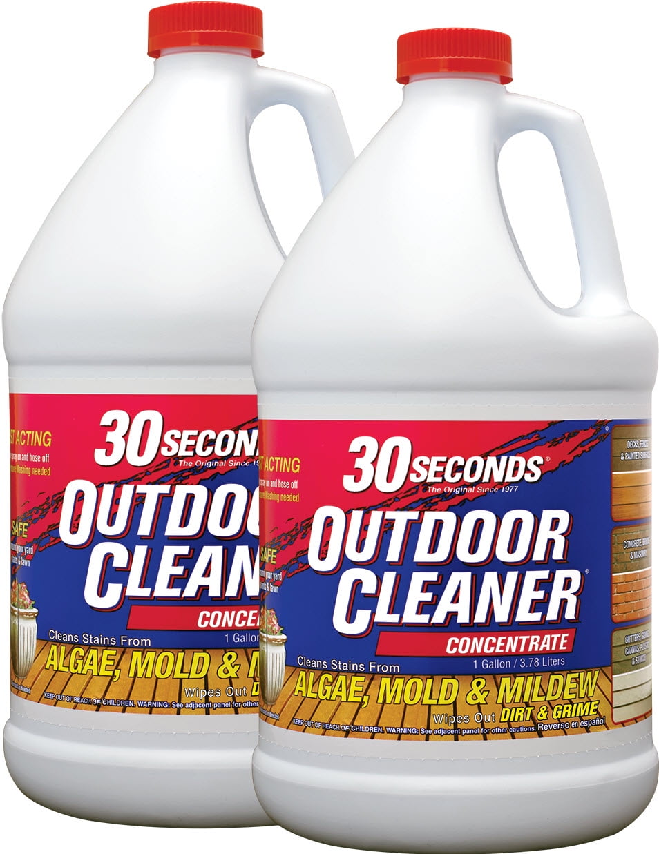 30 SECONDS Outdoor Cleaner Concentrate - Rapid Results- Cleans stains ...