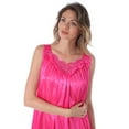 Venice Womens Silky Looking Embroidered Nightgown 06 Medium Bright