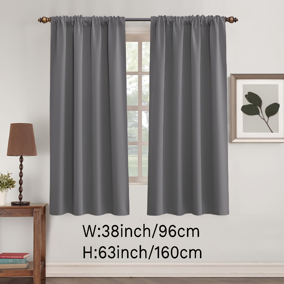 Click here for Junwell 2 Panels Blackout Curtains Room Insulation... prices