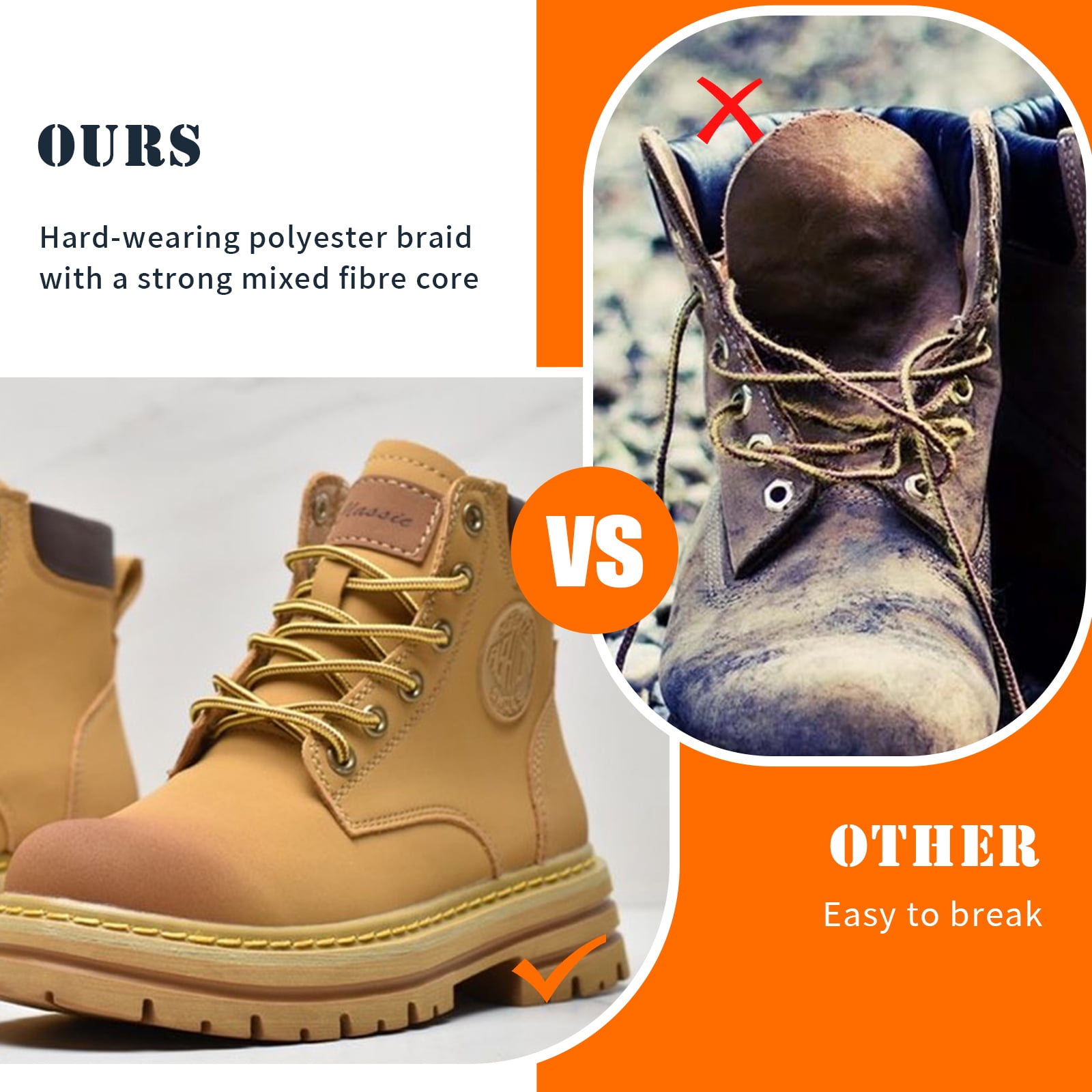 Click here for Baohd 4x Universal Round Shoelaces For Polyester M... prices