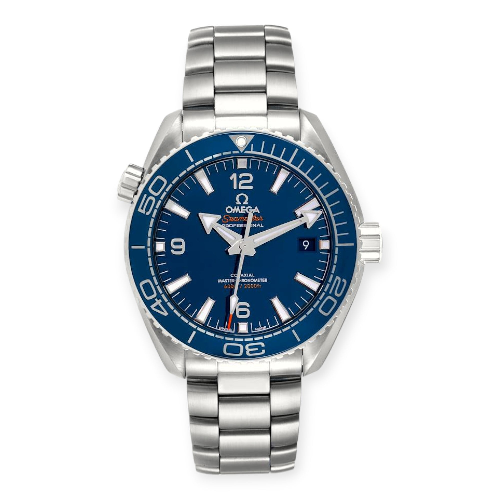 Pre-Owned Omega Seamaster Planet Ocean 215.30.44.21.03.001 Steel Mens ...