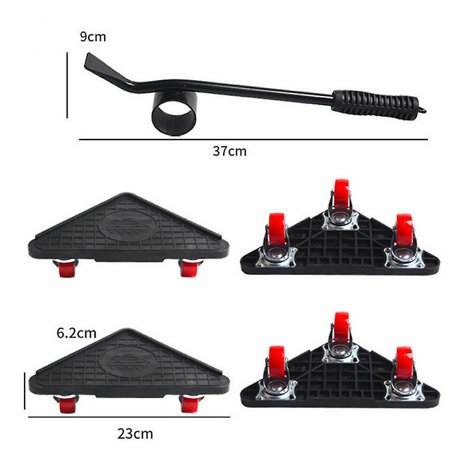 Rubber Wheel Moving Dolly Furniture Dolly For Heavy Objects 360 ...