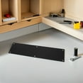 HEANUJJ Easy Install Black Stainless Steel Kick Plate for Interior and ...