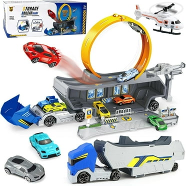Lucky Doug Race Car Tracks Rescue Adventure Toys for Toddlers Ages 2 3 ...