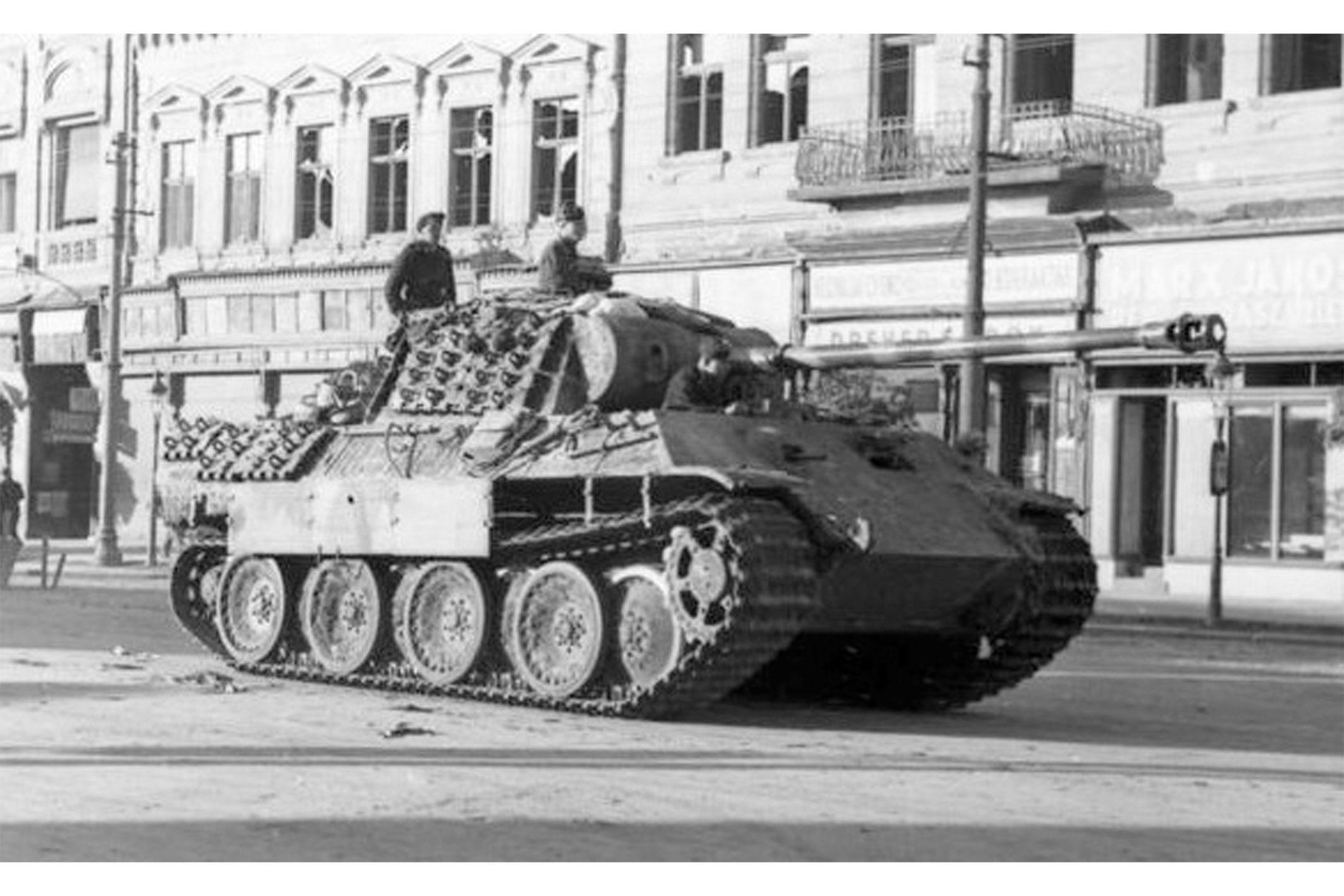 24x36 gallery poster, Panther tank with track segments hung on the ...