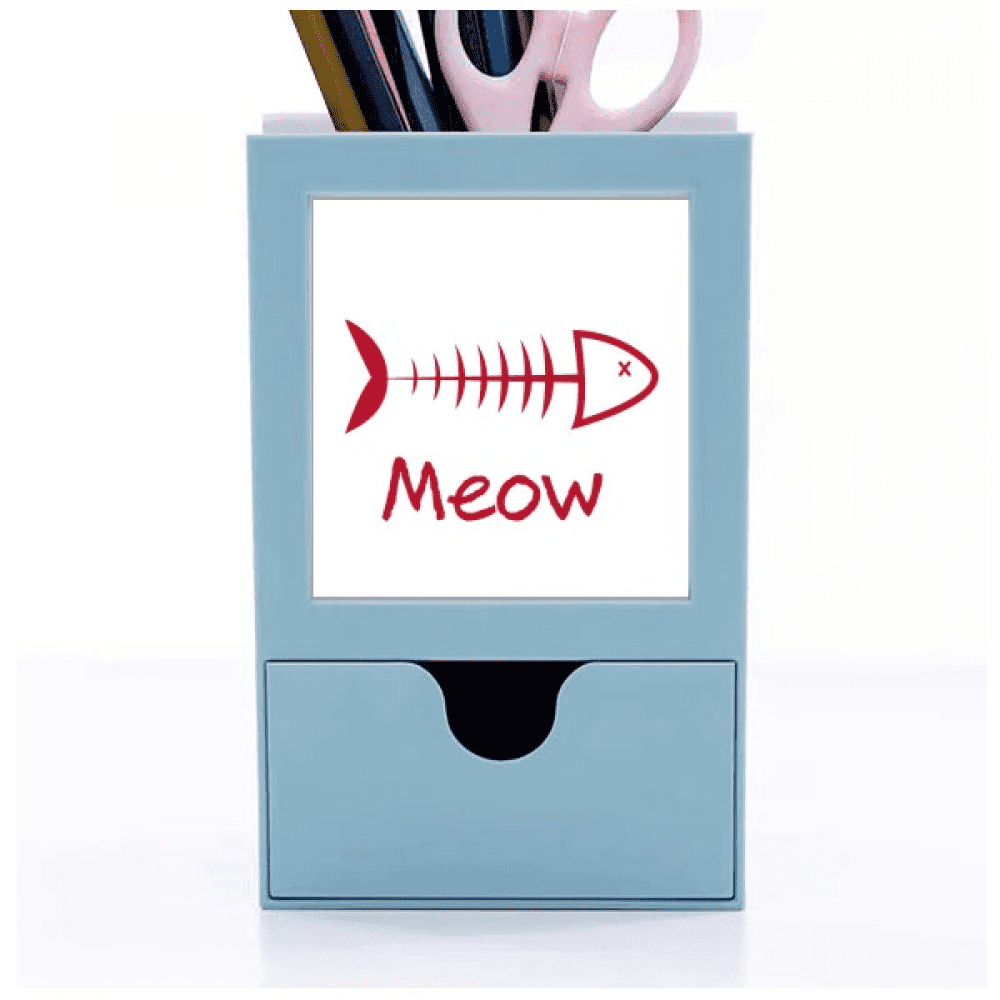 fish b mewing animal cartoon desk supplies organizer pen holder card ...
