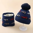 AWZXDE Winter Kids Scarf And Soft Lined Knit Cap Set Winter Hats Car ...
