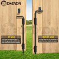 12" Cane Bolt Gate Drop Rod Heavy Duty Gate Hardware, Gate Ground Latch ...