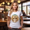 Carnival Mask Graphic T-Shirt Unisex 100 Cotton With Antique Gold Art ...