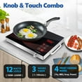 Daretodo 3500W Electric Hot Plate Ceramic Stove Infrared Induction ...