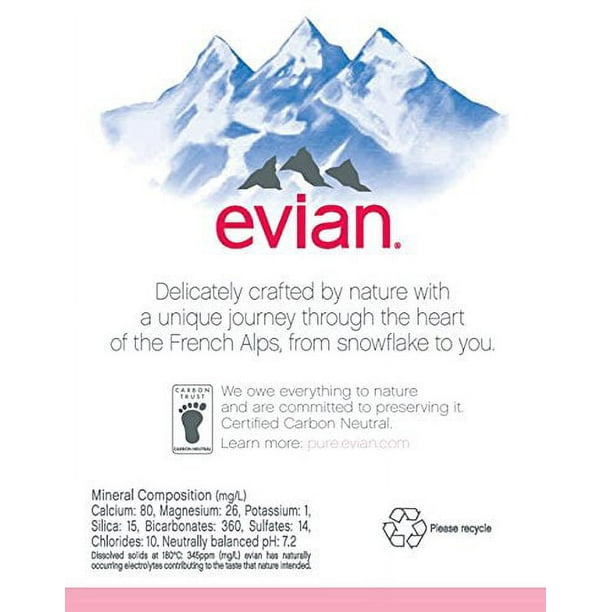 Evian Natural Spring Water 500 ml, 24 Count - Walmart.ca