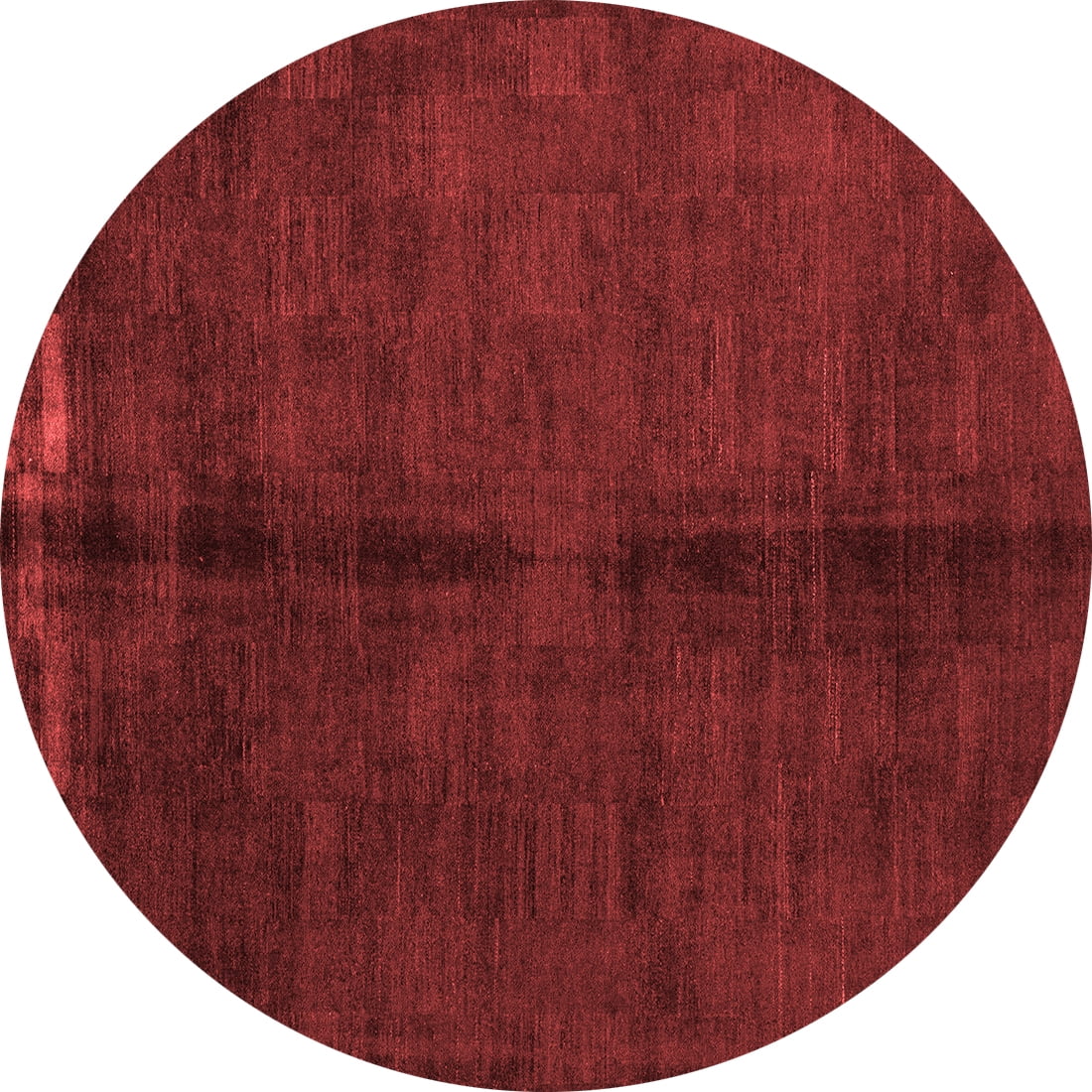 Ahgly Company Indoor Round Abstract Red Modern Area Rugs, 8' Round ...