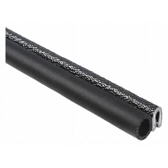 Trim-Lok Trim Seal, 25 ft L,Black, PVC, 9/16 in W 3062B3X1/64A-25 ...
